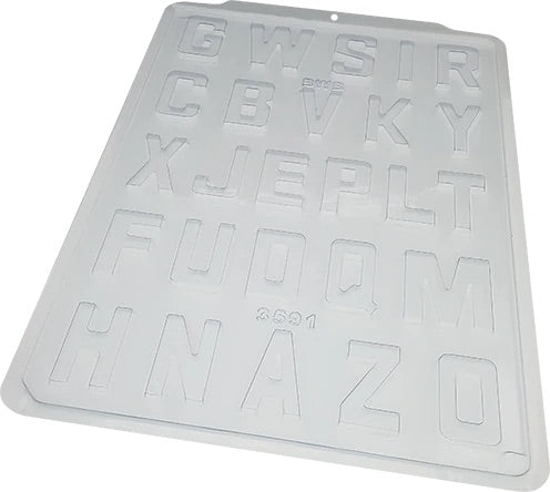 Chocolate alphabet letters mold – Steph's Bakers Shoppe